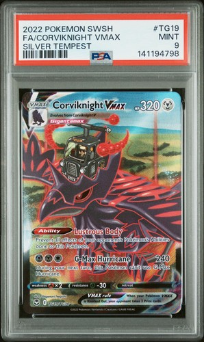 2022 POKEMON SWORD & SHIELD SILVER TEMPEST #TG19 FULL ART/CORVIKNIGHT ...