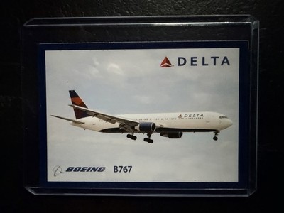 2010 Delta Trading Card #22 Boeing 767 C-10 Pristine Condition Very ...