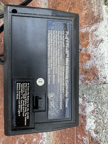 Vintage Radio Shack Plug N Power Remote Control Mini Controller Time ...