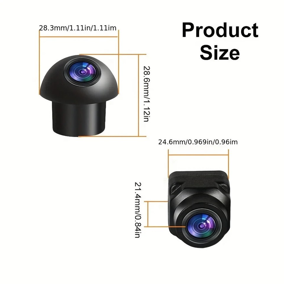 360° Panoramic Car Camera AHD1080P/720P Surround View for 12V Android ...