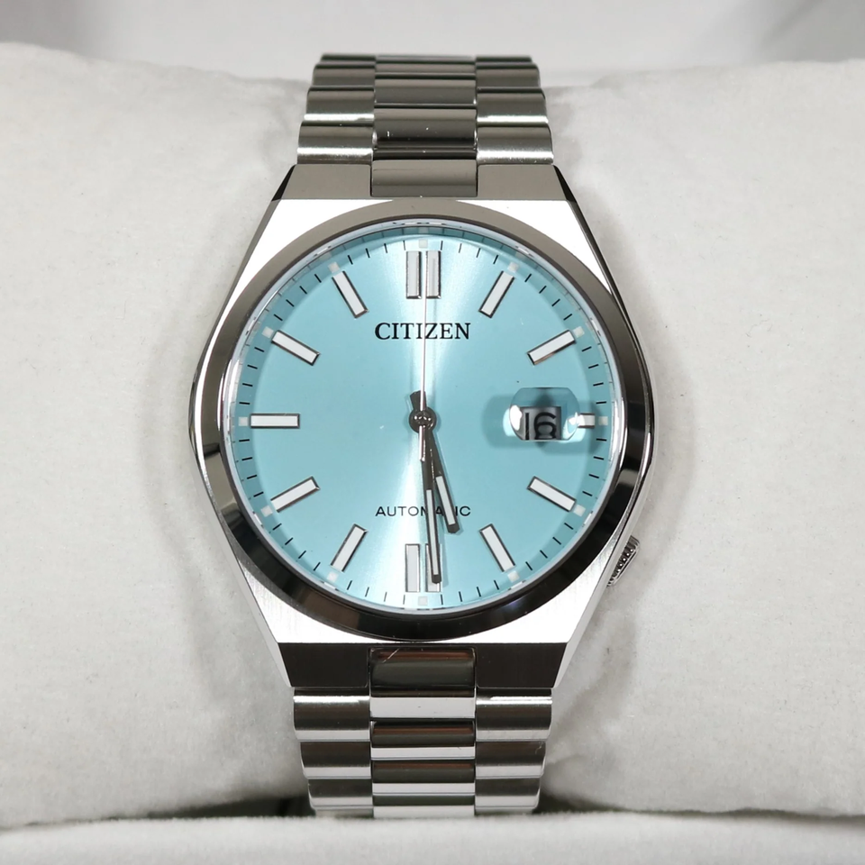 Citizen Tsuyosa Automatic Men's Stainless Steel Turquoise Dial Watch ...