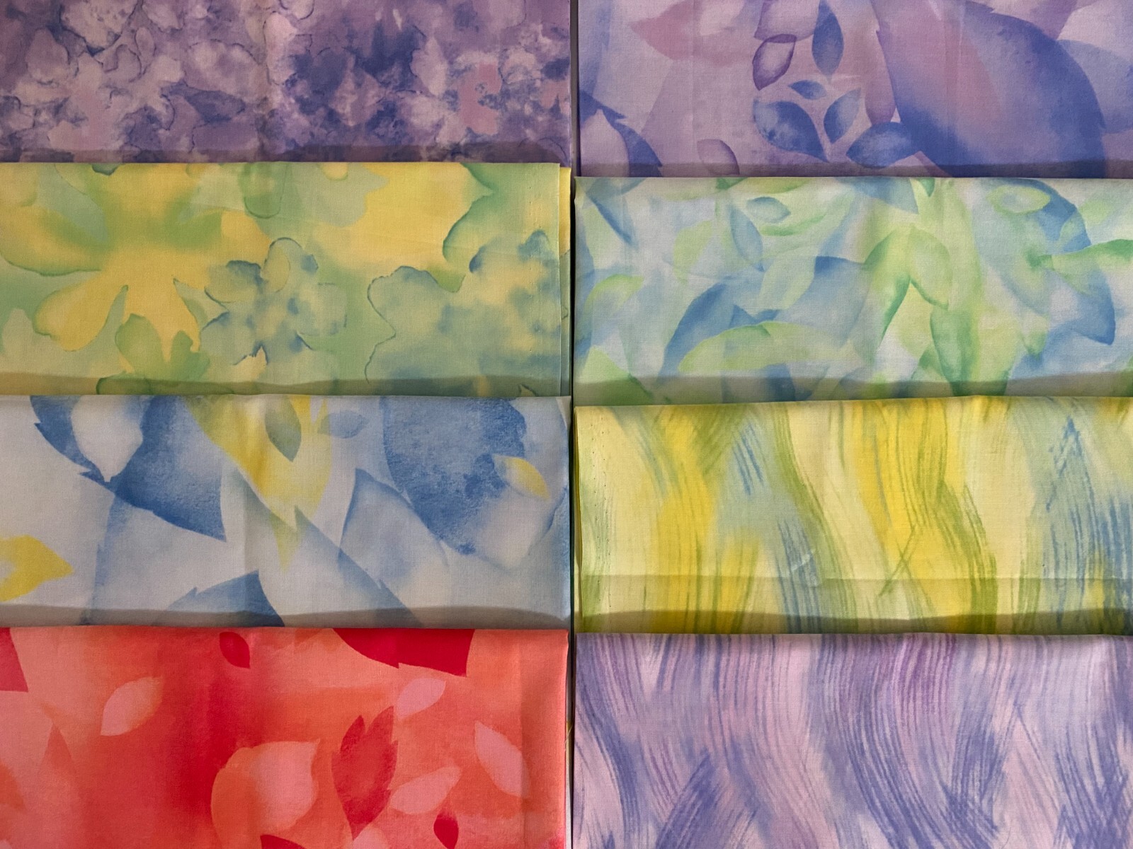 RADIANCE Quilt Fabric 8 Piece Half Yard Bundle, P&B Textiles 2004 ...