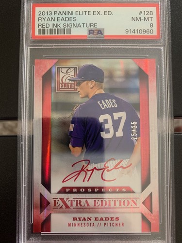 Ryan Eades 2013 Panini Elite Extra Edition Red Ink Signature PSA NM-MT ...