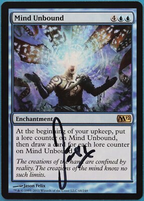 Mind Unbound Magic 2012 / M12 NM Blue Rare SIGNED MTG CARD (ID# 437804 ...