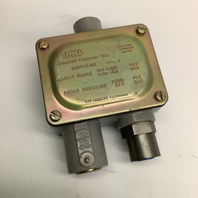 Pressure - Pressure Actuated Switch