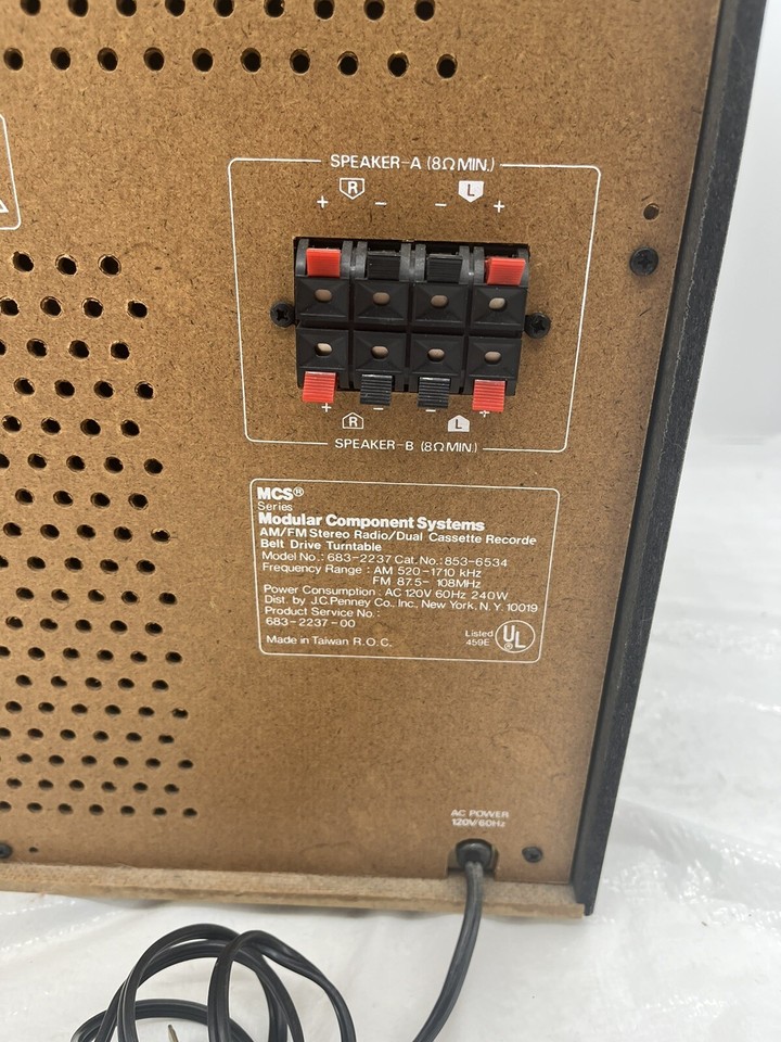 Vintage MCS Modular Component Systems 683-2237 Stereo Amplifier ...