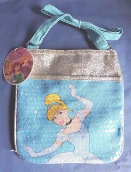 Disney Princess Cinderella Sequin Sparkle Purse Bag * Girls for sale ...