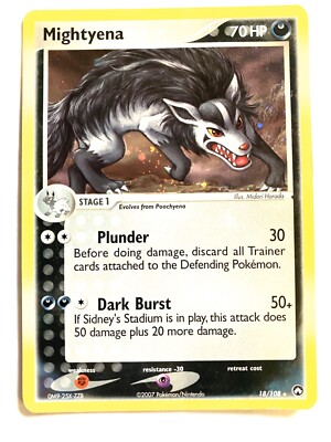 Mightyena 18/108 Holo Pokemon Card | eBay