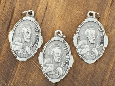Saint Peter 3-Pack, Traditional Catholic Saint Medals | eBay