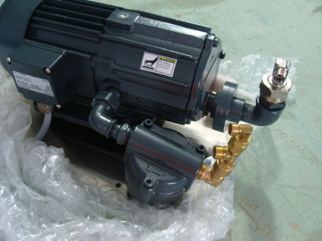 BECKER MODEL VTC 6/2-09 OIL FREE ROTARY VANE VACUUM PUMP 1420/1700RPM ...