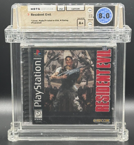 Resident Evil Sony PlayStation PS1 Jewel Case Sealed New WATA 8.0 A+ ...