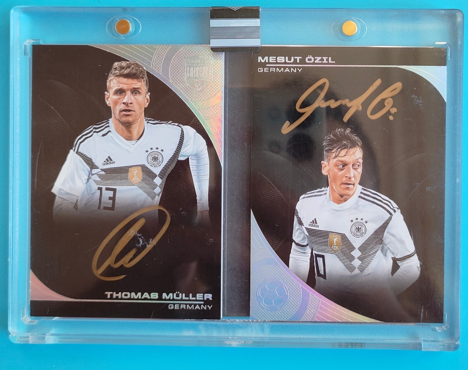 2018 Panini Eminence Thomas Muller Mesut Ozil Dual Auto Booklet 5/10 ...