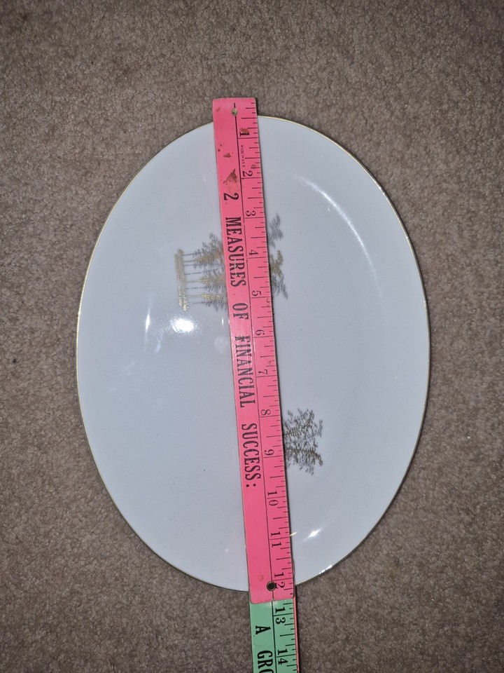 FUKAGAWA Arita Japan #901 Gold Bamboo Oval Platter 12" Long | eBay