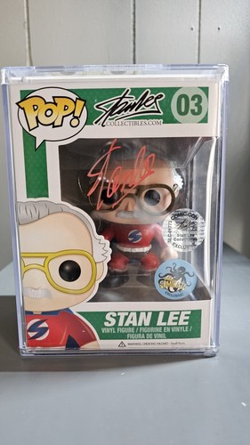 Signed/ autographed Stan Lee 03 (Superhero) (Red) Funko POP | eBay