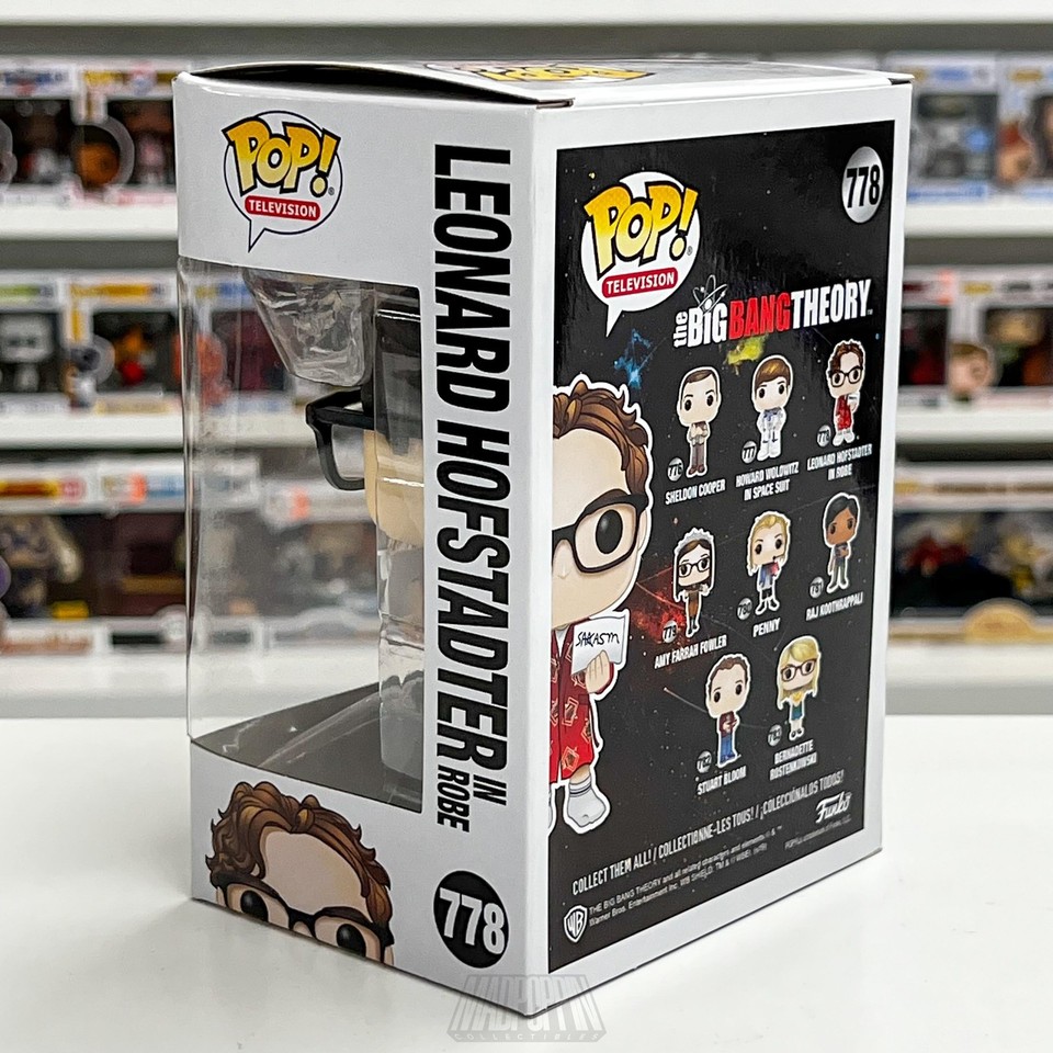 Funko Pop Leonard Hofstadter In Robe #778 Big Bang Theory TV Vinyl ...