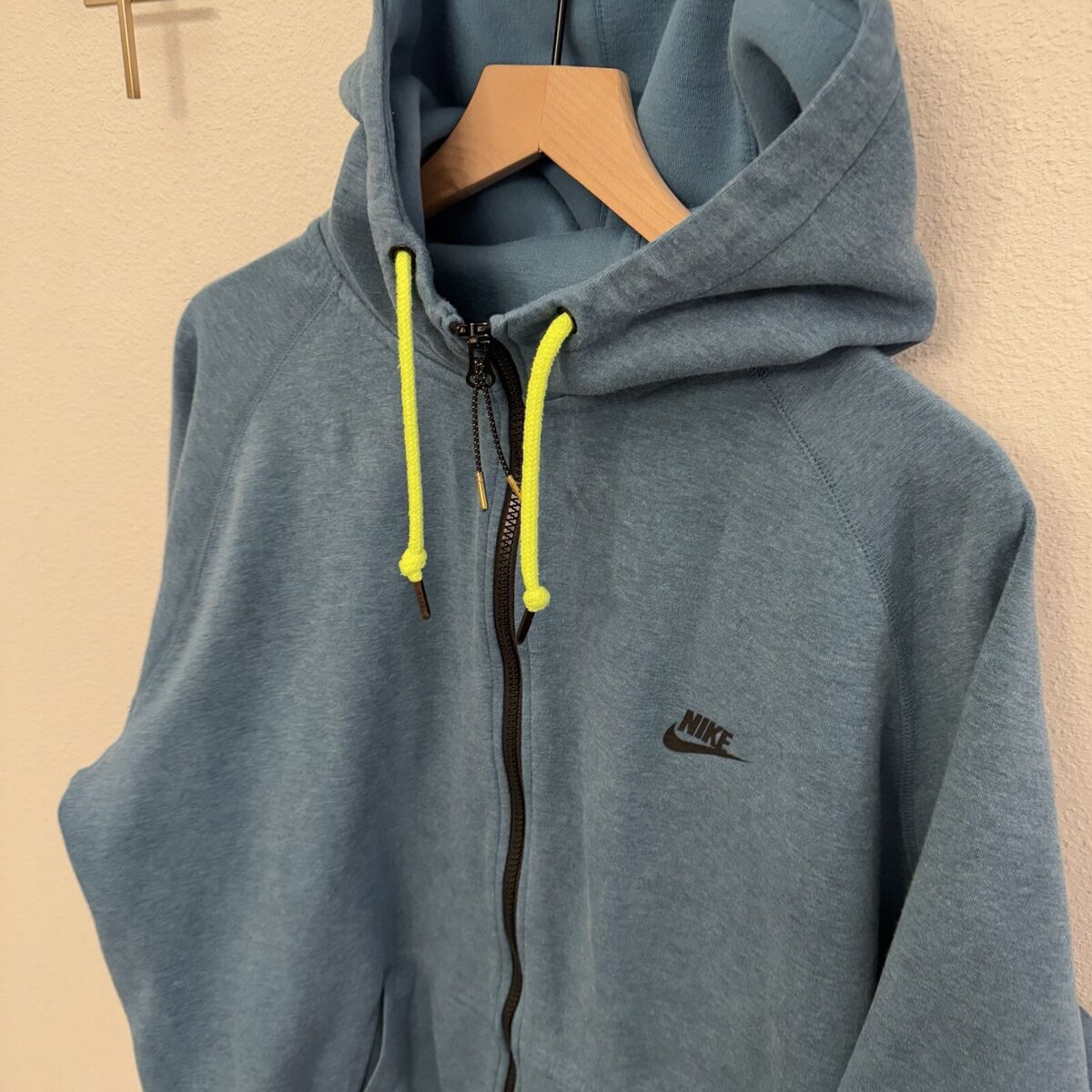 Nike Tech Fleece AW77 Full Zip Hoodie Mens XXL 2XL Blue Nike Tech Fleece AW77 Full Zip Hoodie Mens XXL 2XL Blue