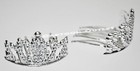 12 PRINCESS SILVER CROWNS MINI PLASTIC TIARA BIRTHDAY PARTY FAVORS ...