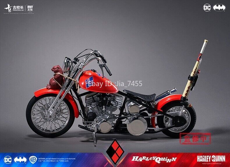 New Principal Gu DC Harley Quinn & Motorcycle 1/10 Action Figure EA1503 ...