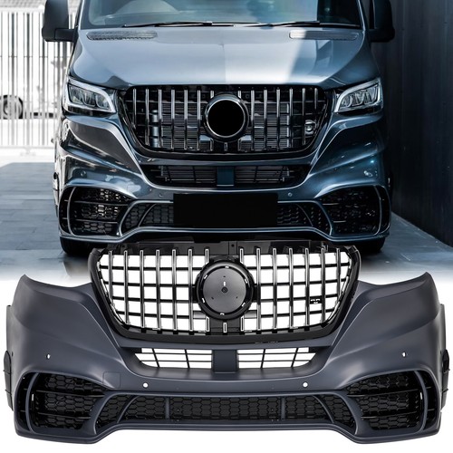 Fits For 2019- Mercedes-Benz Sprinter W907 W910 Front Sport Bumper Body ...