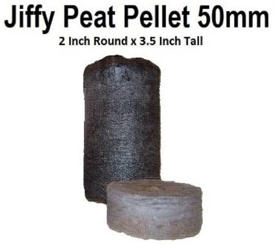 50mm Jiffy Peat Pellets, FAST SHIP Sold sets of 10,25,50,100,486 Seed ...