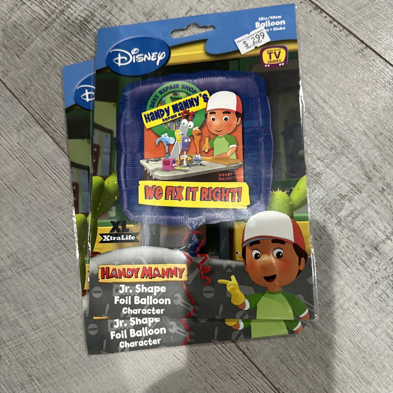 Handy Manny Happy Birthday 18 Square Shaped Party Mylar Foil Balloon ...