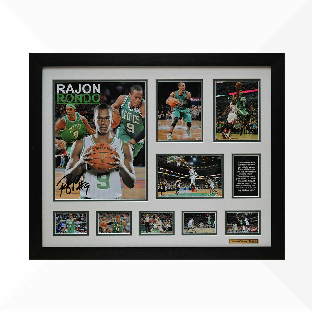 Rajon Rondo Signed & Framed Memorabilia - White/Green Edition - NEW | eBay