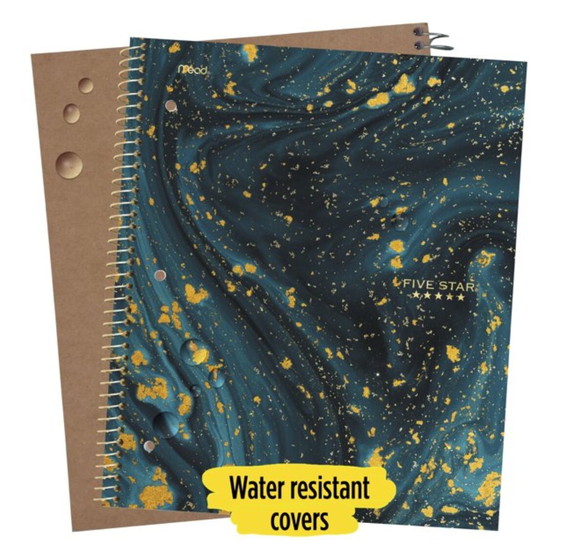 Gold 5 Star Notebook