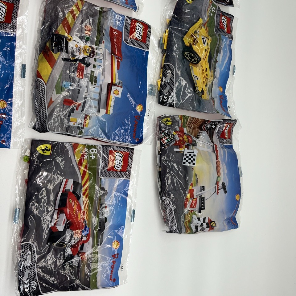 LEGO Shell V-Power Ferrari Polybags Set of 14 30190-96 40190-96 Speed ...