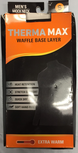 Therma Max Midweight Base Layer Men's Crew Neck Top EXTRA WARM SMALL | eBay