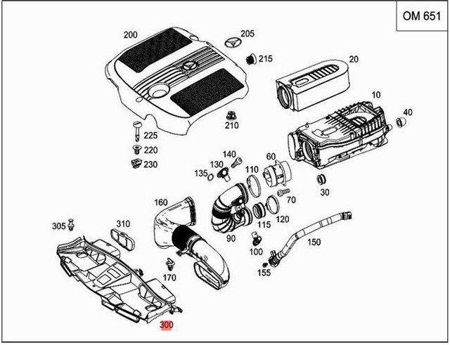 Mercedes-Benz E W212 Fan Shroud Air Baffle A2125000255 2011 2.1 D 150 ...
