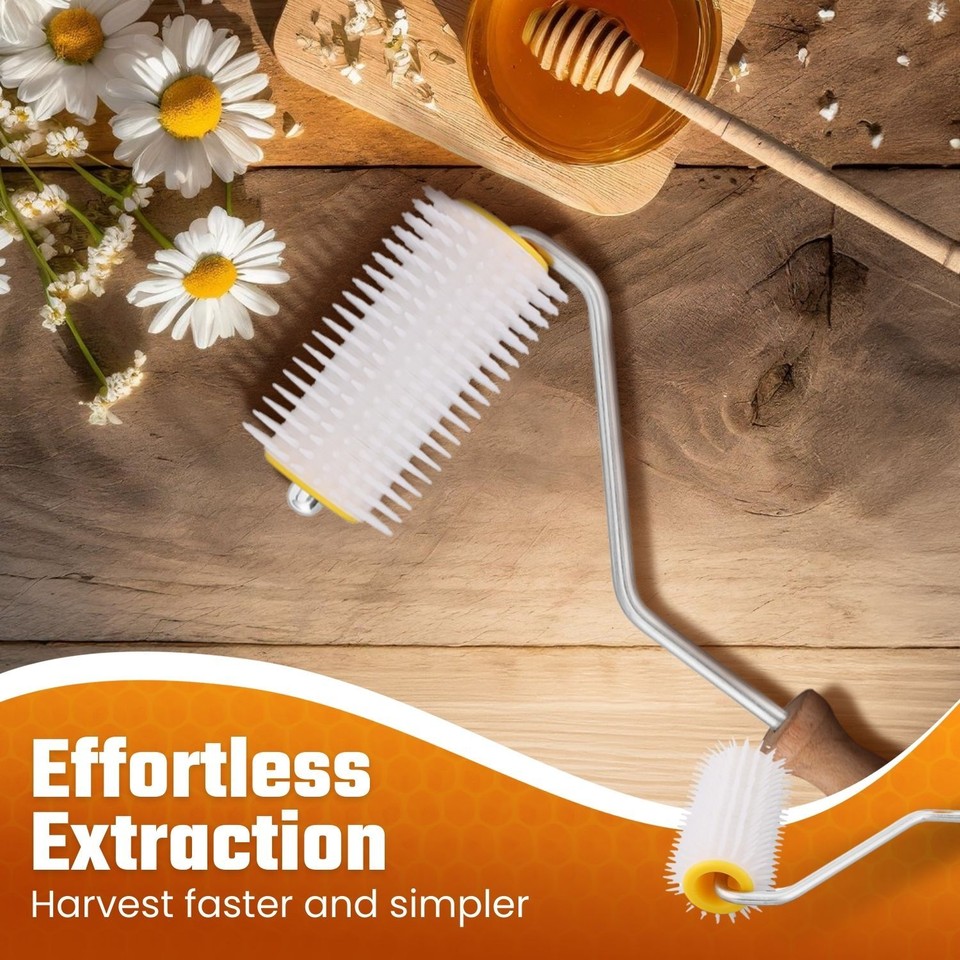 Plastic Needle Roller Uncapper Extractor Tool with 5 inch Hard Wood ...