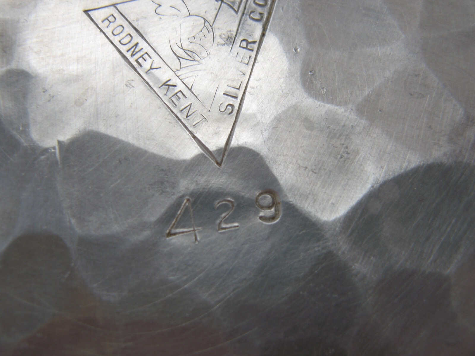 Rodney Kent Silver Co. #429 Vintage Hand Wrought & Hammered Aluminum ...