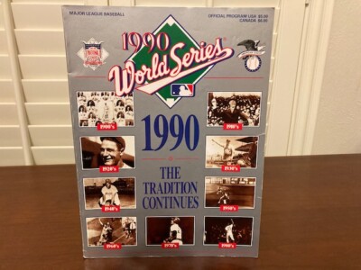 1990 World Series Official Program - CIN vs OAK, Major League Baseball ...