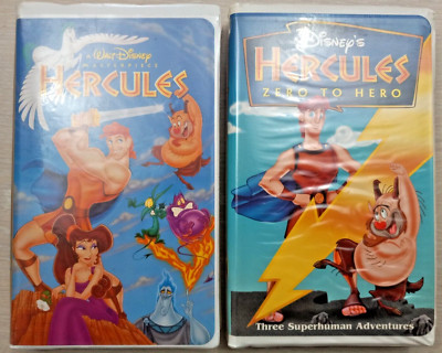 2x Hercules & Hercules: Zero to Hero VHS Clamshell Disney 786936108798 ...