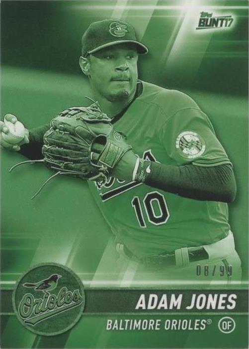 2017 Topps Bunt - Adam Jones #111 Green /99 for sale online | eBay