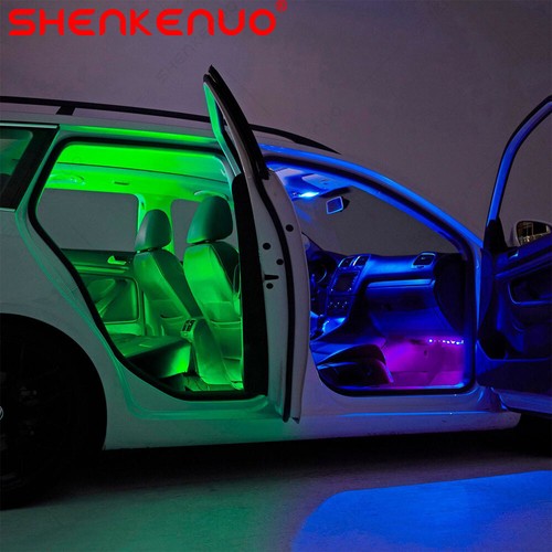 4PC RGB LED Car Neon Lights Chassis Atmosphere Lamp Kit For Honda ...