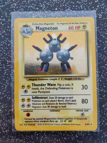 Carte Pokémon - MAGNETON 9/102 Holo - Set de Base - ENG 🇬🇧 | eBay