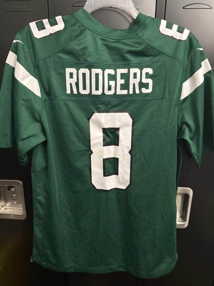 Nike Aaron Rogers New York Jets Jersey Size Medium #8 NFL Football | eBay