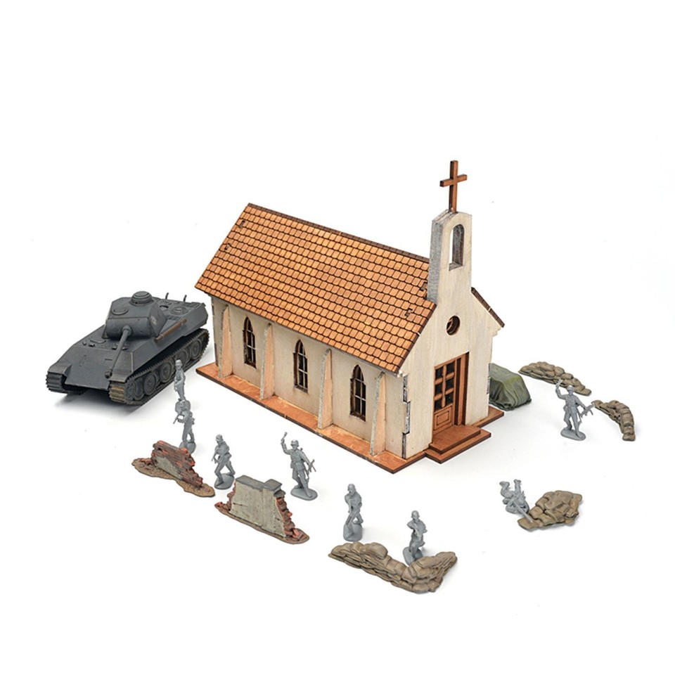 Wooden Church Model Kit Handmade Handicraft Holiday Gift Accessories | eBay