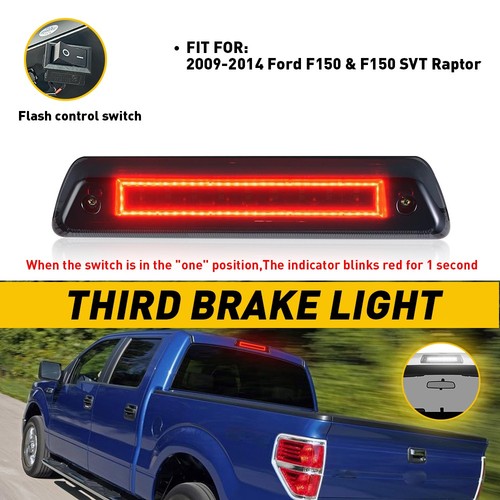 Rear Smoke LED 3Rd Third Brake Light Cargo Stop Lamp For 2009-2014 Ford ...