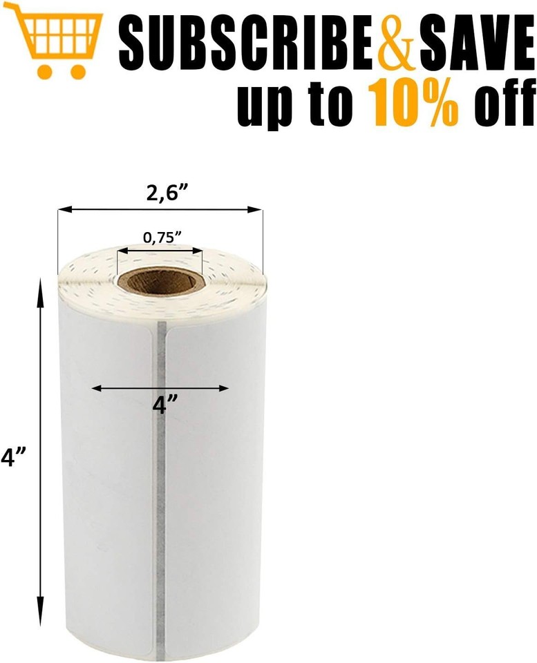 4960 Zebra Eltron Direct Thermal Shipping Labels 4x4 Sensor Mark 0.75 ...