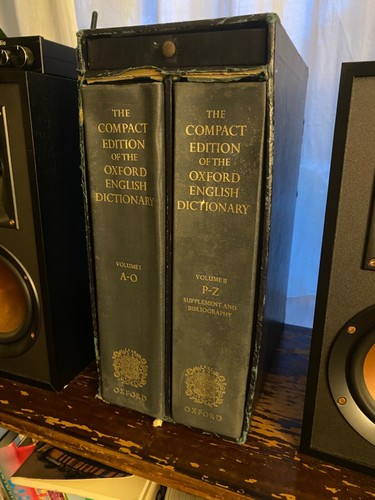 The Compact Edition of the Oxford English Dictionary (2 Volume Set) | eBay