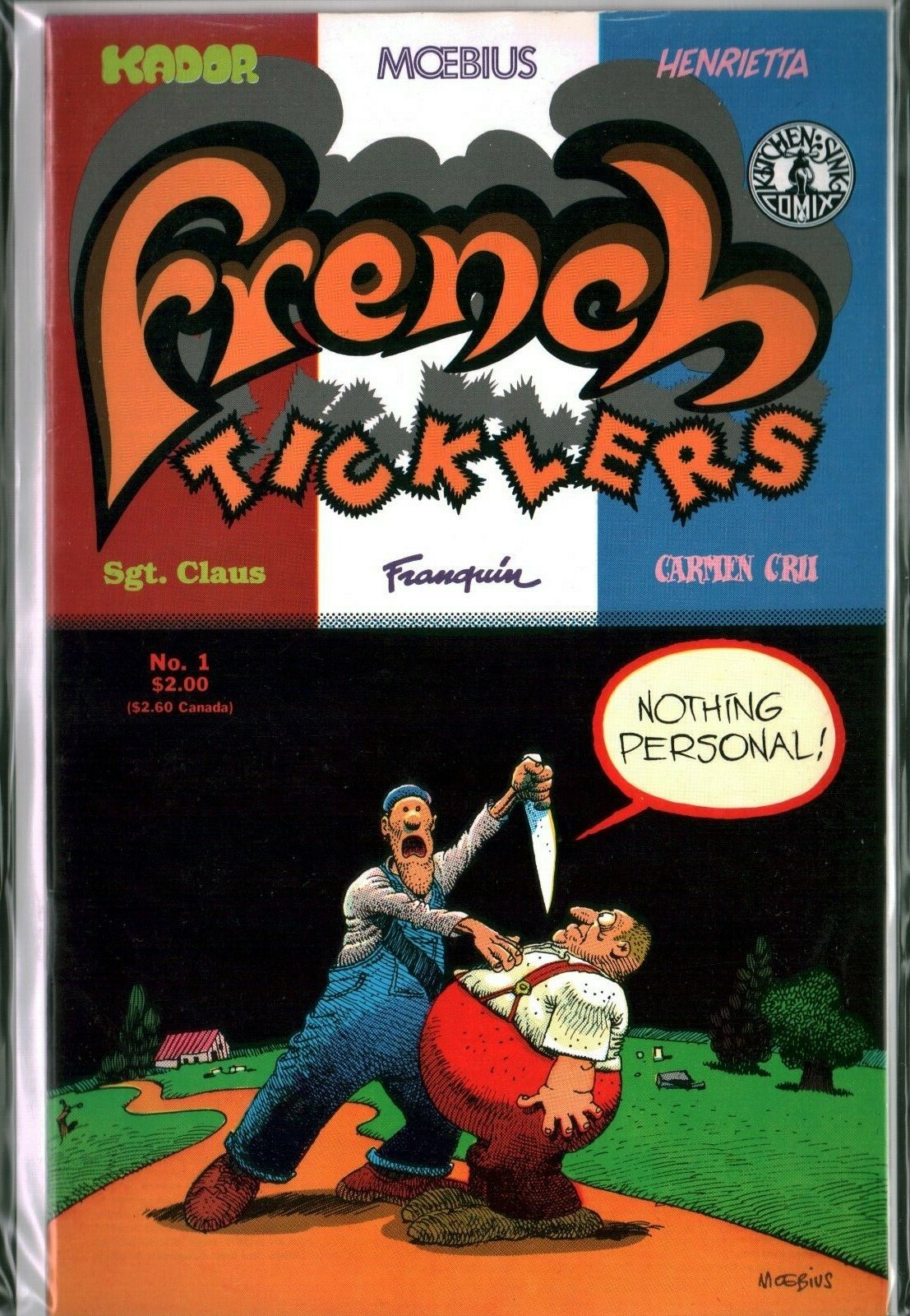 FRENCH TICKLERS #1 Moebius Art (1989) Kitchen Sink VF+ (8.5) | eBay