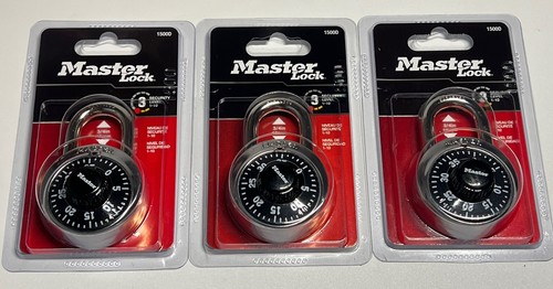 Lot of (3) Master Lock 1500D Combination Locks 71649396502| eBay
