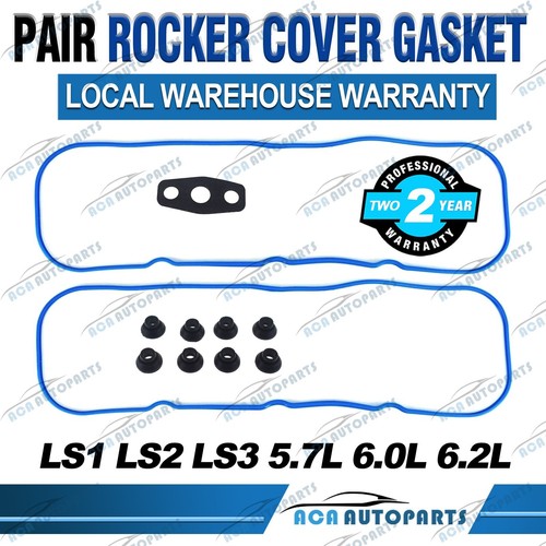 2x Rocker Cover Gasket For HOLDEN COMMODORE LS1 LS2 LS3 5.7L 6.0L VT VX ...