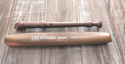 LMI Soprano Recorder in Case 650502B Clean Works | eBay