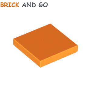 LEGO Building Toys bright orange flat tile 2x2 with groove new new 4 x ...