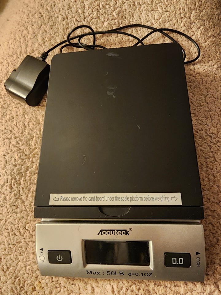 Accuteck Digital Postal Scale(50 Ib),W-8250, 5 volt with Adaptor) Used ...