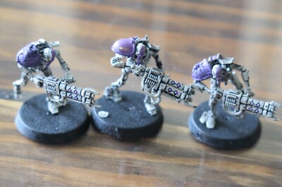 WARHAMMER NECRONS NECRON WARRIOR PUR STANDARD GAUSS REAPER (1) PAINTED ...