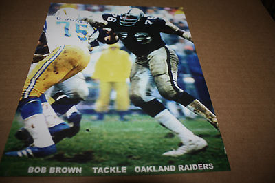 OAKLAND RAIDERS BOB BROWN UNSIGNED 8X10 PHOTO POSE 1 | eBay